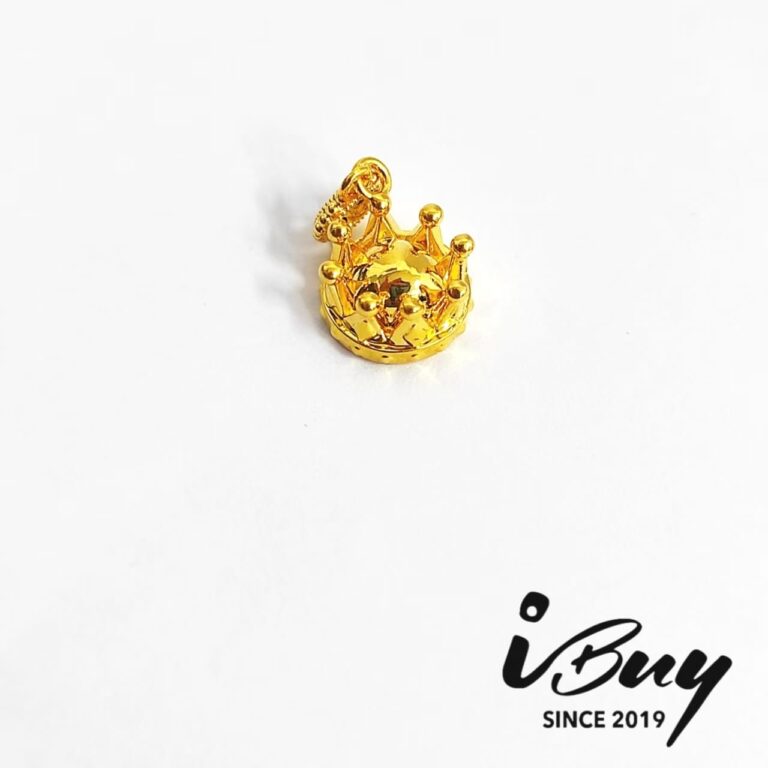 916硬金 菱格皇冠 916 HARD GOLD Diamond Cut Crown - Ibuy Jewellery